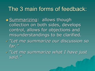 FEEDBACK GIVING AND RECEIVING IN EDUCATION | PPT