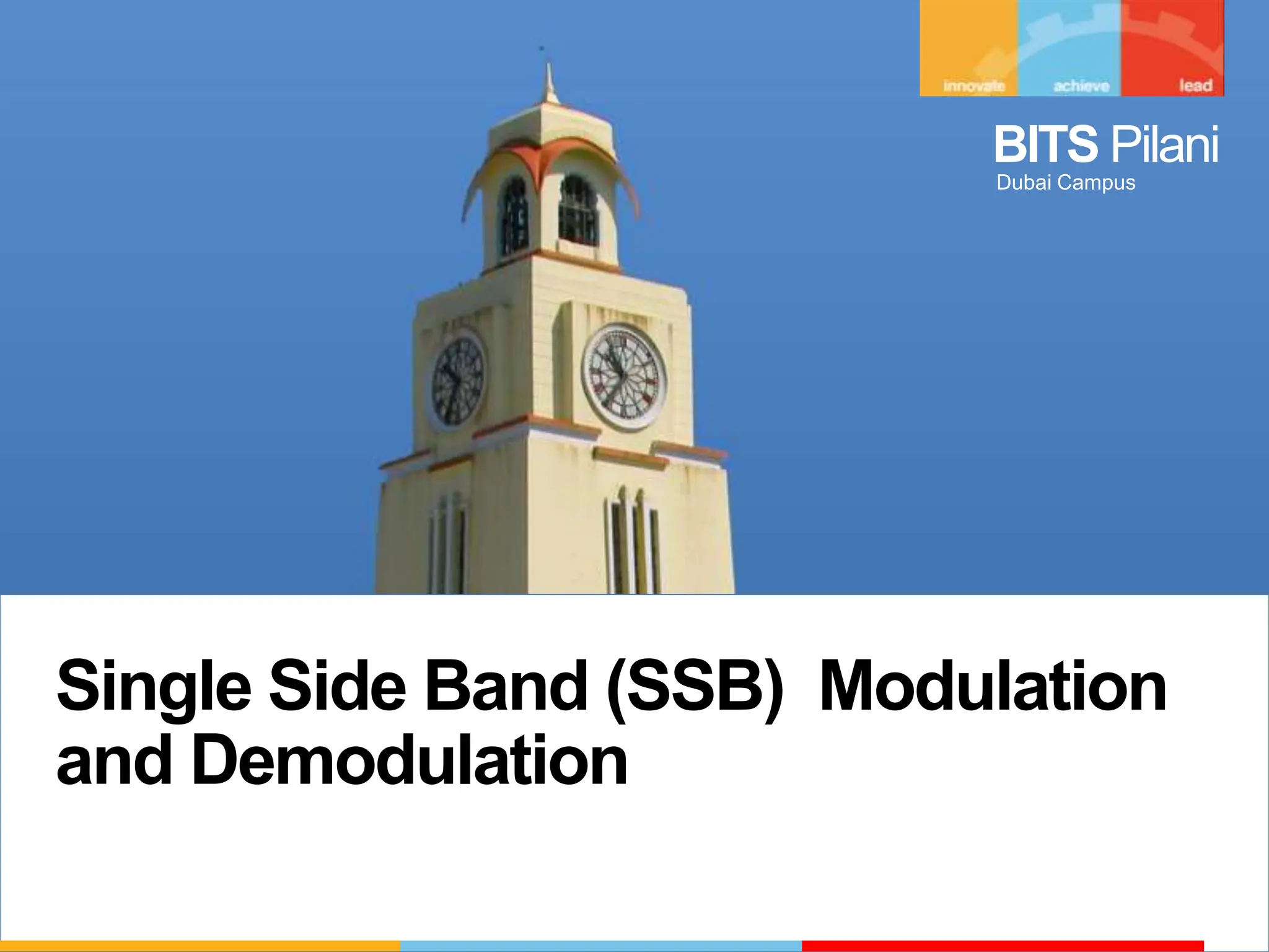 8. SSB MOD & DEMODULATION PRESENTATION.pptx