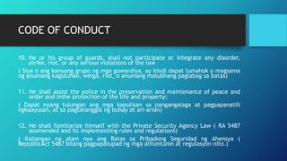 8. SECURITY GUARD CREED, CODE OF CONDUCT, COPE.pptx