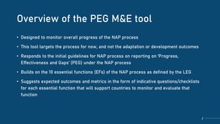 Progress, Effectiveness, and Gaps Monitoring and Evaluation Tool | PDF