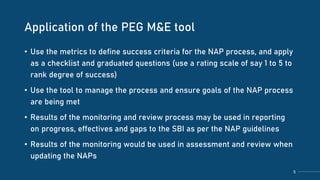 Progress, Effectiveness, and Gaps Monitoring and Evaluation Tool | PDF
