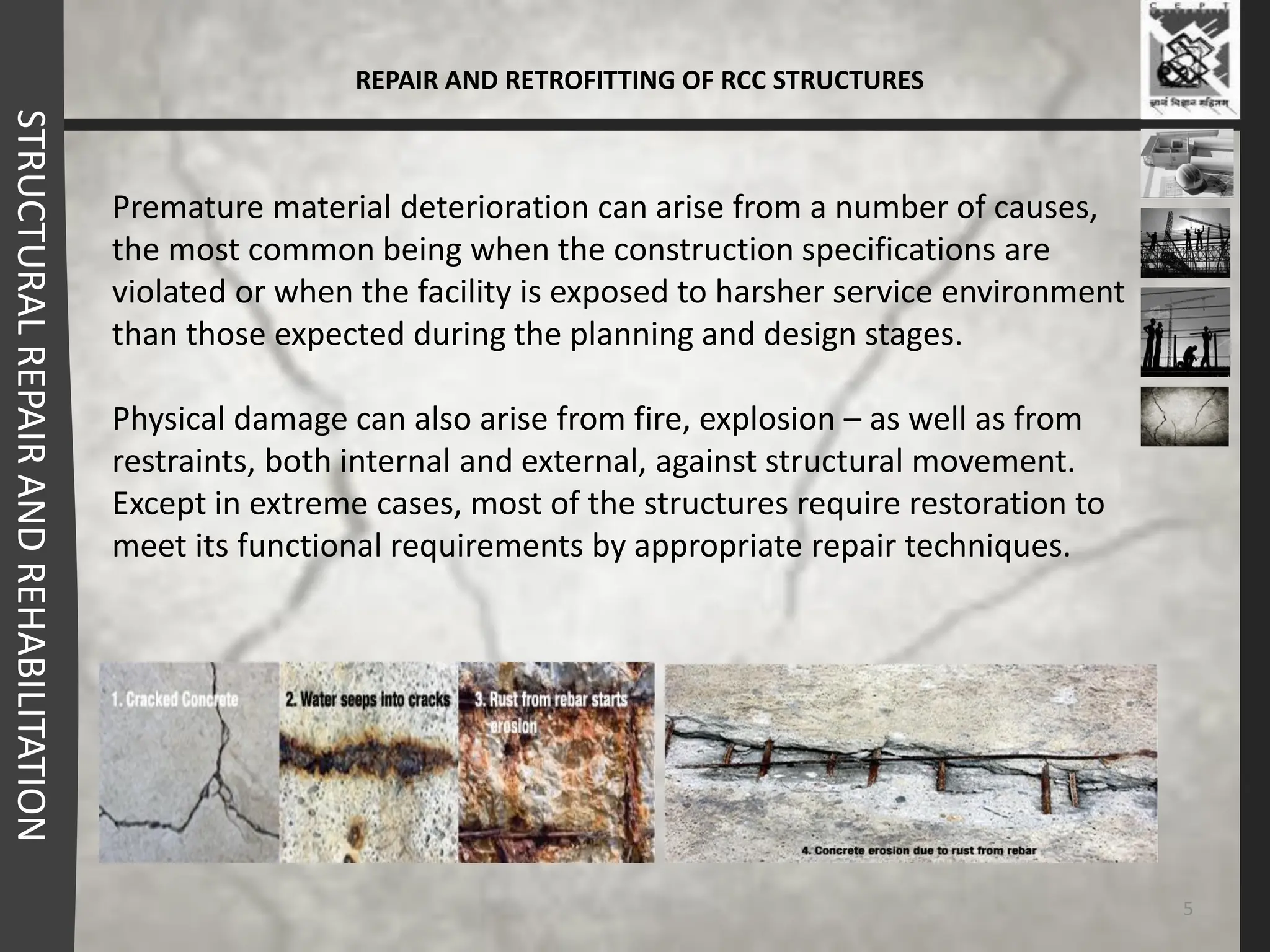 repair , retrofitting and strengthening of concrete structures | PDF