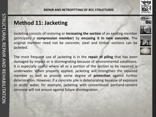 repair , retrofitting and strengthening of concrete structures | PDF