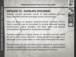 repair , retrofitting and strengthening of concrete structures | PDF