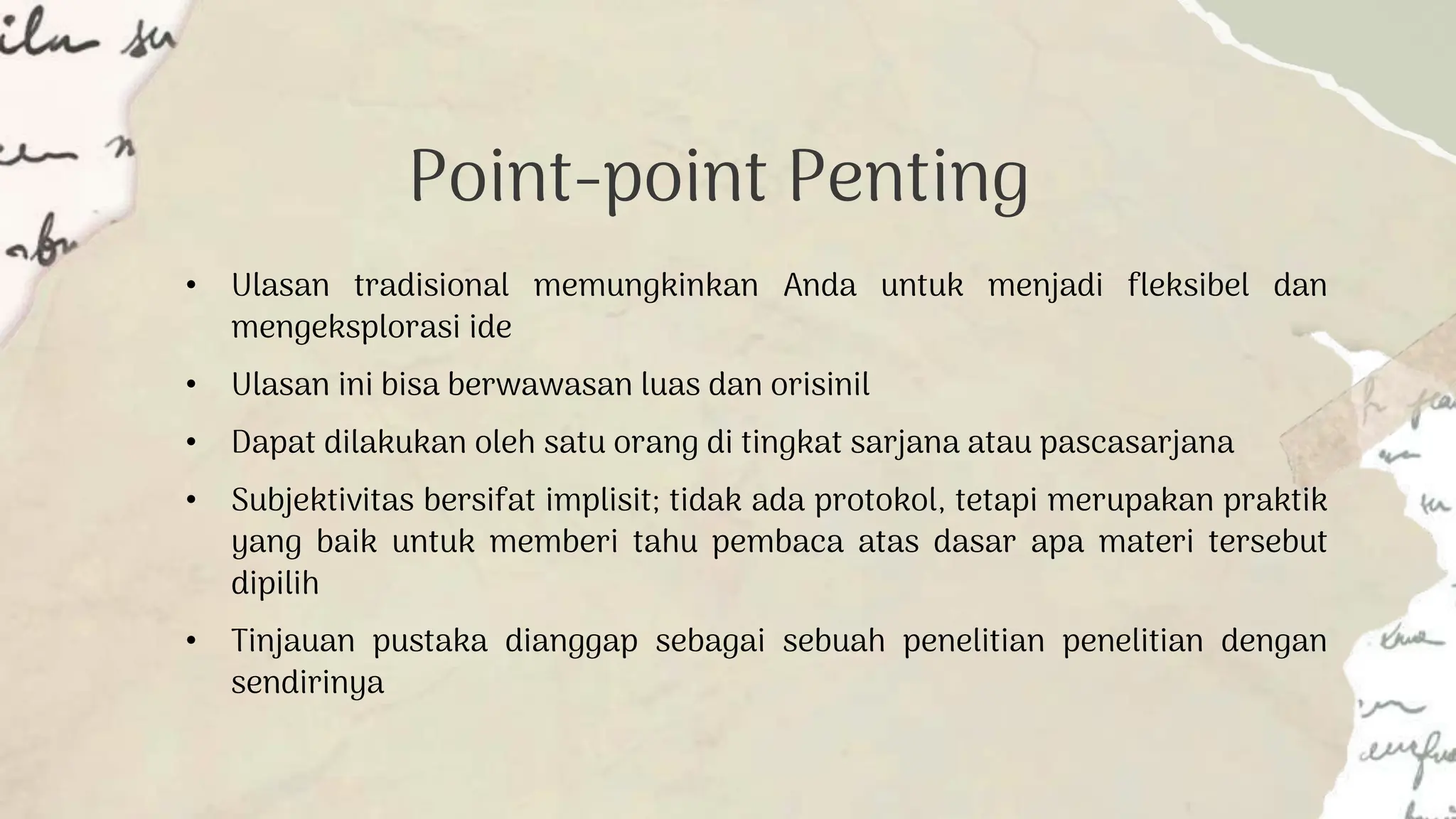 PPT The Traditional Review Sistem SLR.pptx