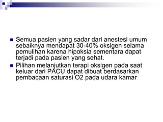 Standard of Post Anesthesia Care Unitpptx | PPTX