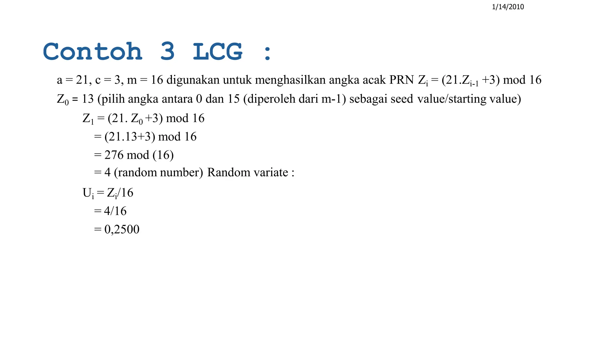 PPT Pembangkit Random Number_Simulasi Sistem Industri | PPTX