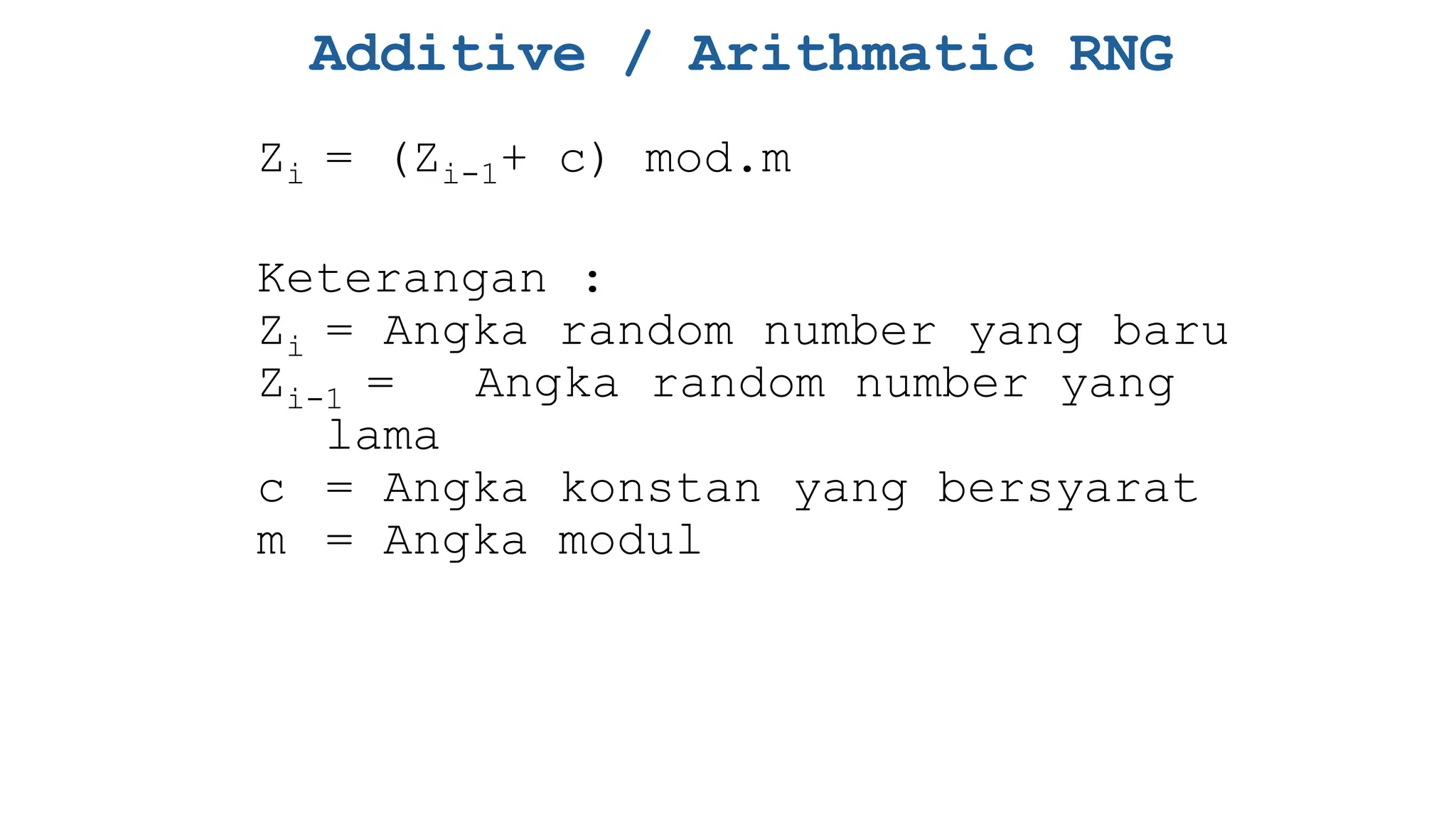 PPT Pembangkit Random Number_Simulasi Sistem Industri | PPTX