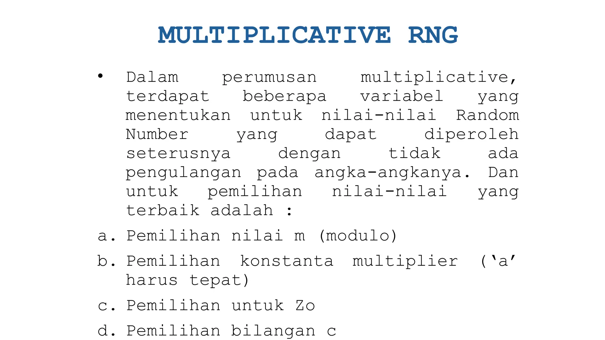 PPT Pembangkit Random Number_Simulasi Sistem Industri | PPTX