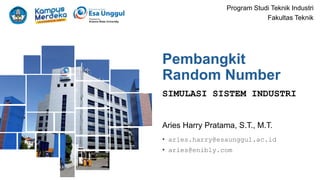 PPT Pembangkit Random Number_Simulasi Sistem Industri | PPTX