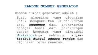 PPT Pembangkit Random Number_Simulasi Sistem Industri | PPTX