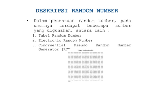 PPT Pembangkit Random Number_Simulasi Sistem Industri | PPTX