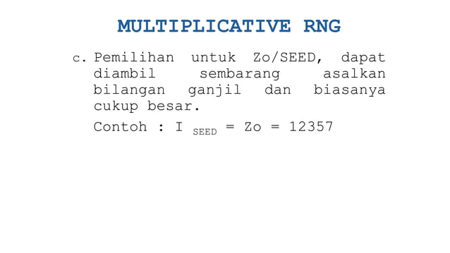 PPT Pembangkit Random Number_Simulasi Sistem Industri | PPTX