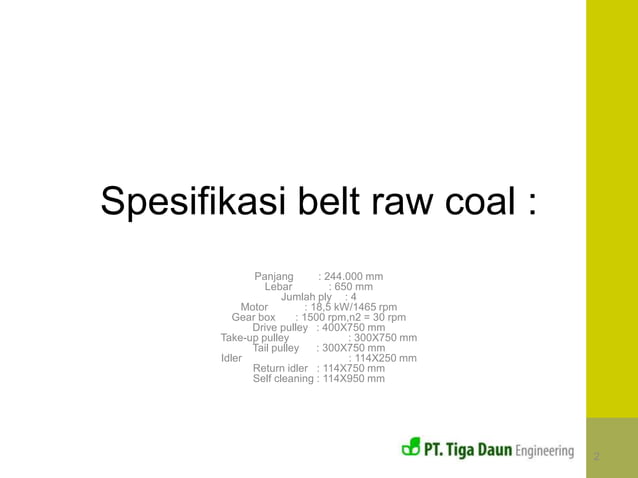 Studi Kasus untuk equipment Belt Conveyor_pd.ppt