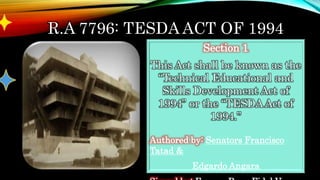 8. RA 7796 TESDA Act-Catahimican, Raymund SA.pptx