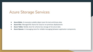 8. Azure Storage present by Techserverglobal | PPT