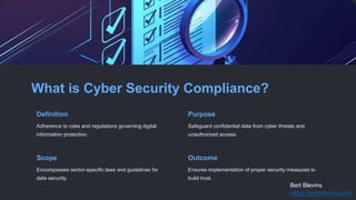 A Guide to Cyber Security Compliance with detail | PPTX