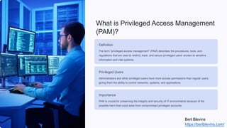 Privileged Access Management (PAM) Compliance in IT Security | PPTX