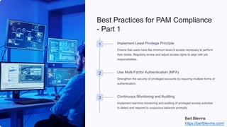 Privileged Access Management (PAM) Compliance in IT Security | PPTX