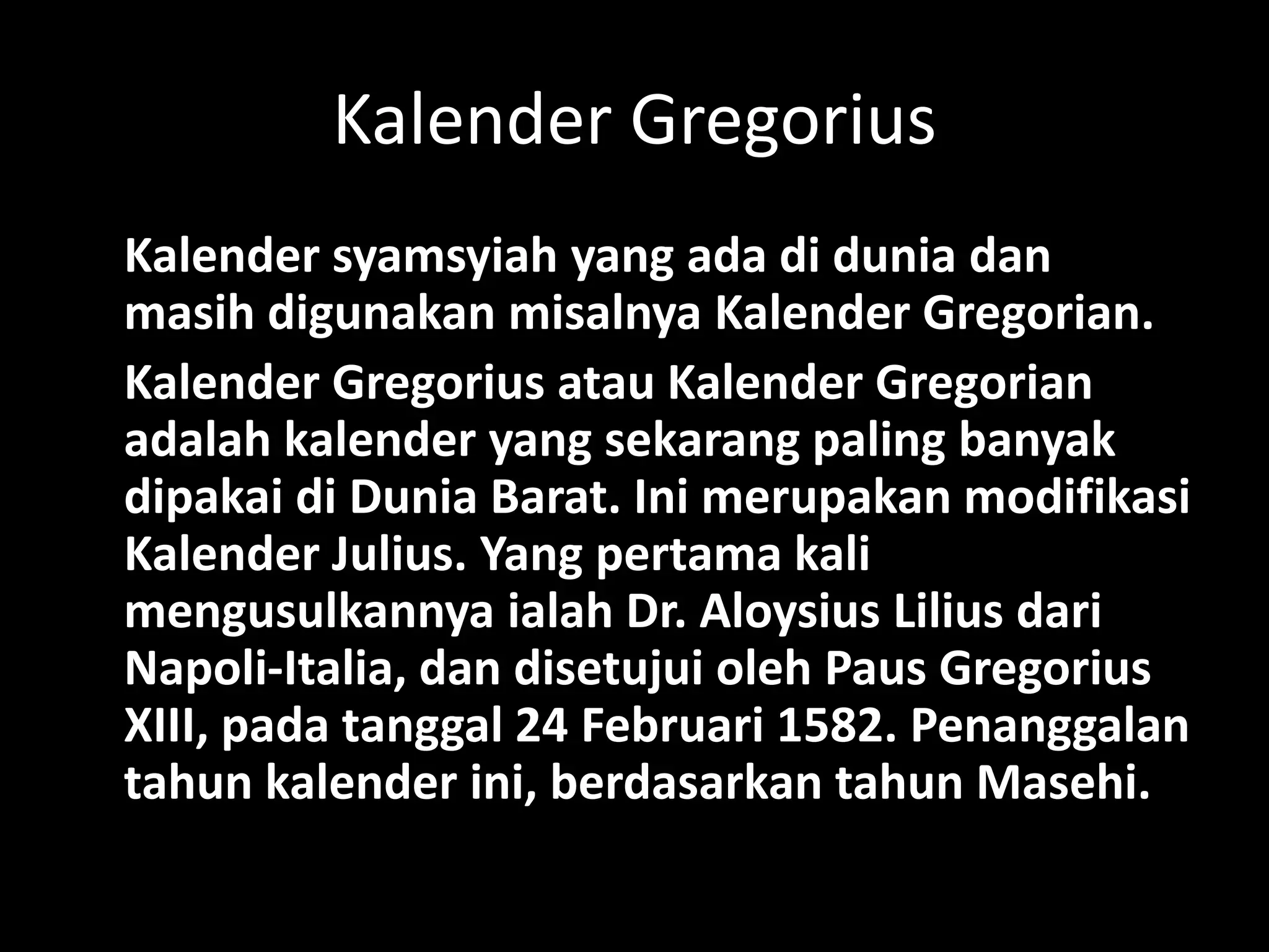 SISTEM-KALENDER penentuan hari bulan tahun.ppt