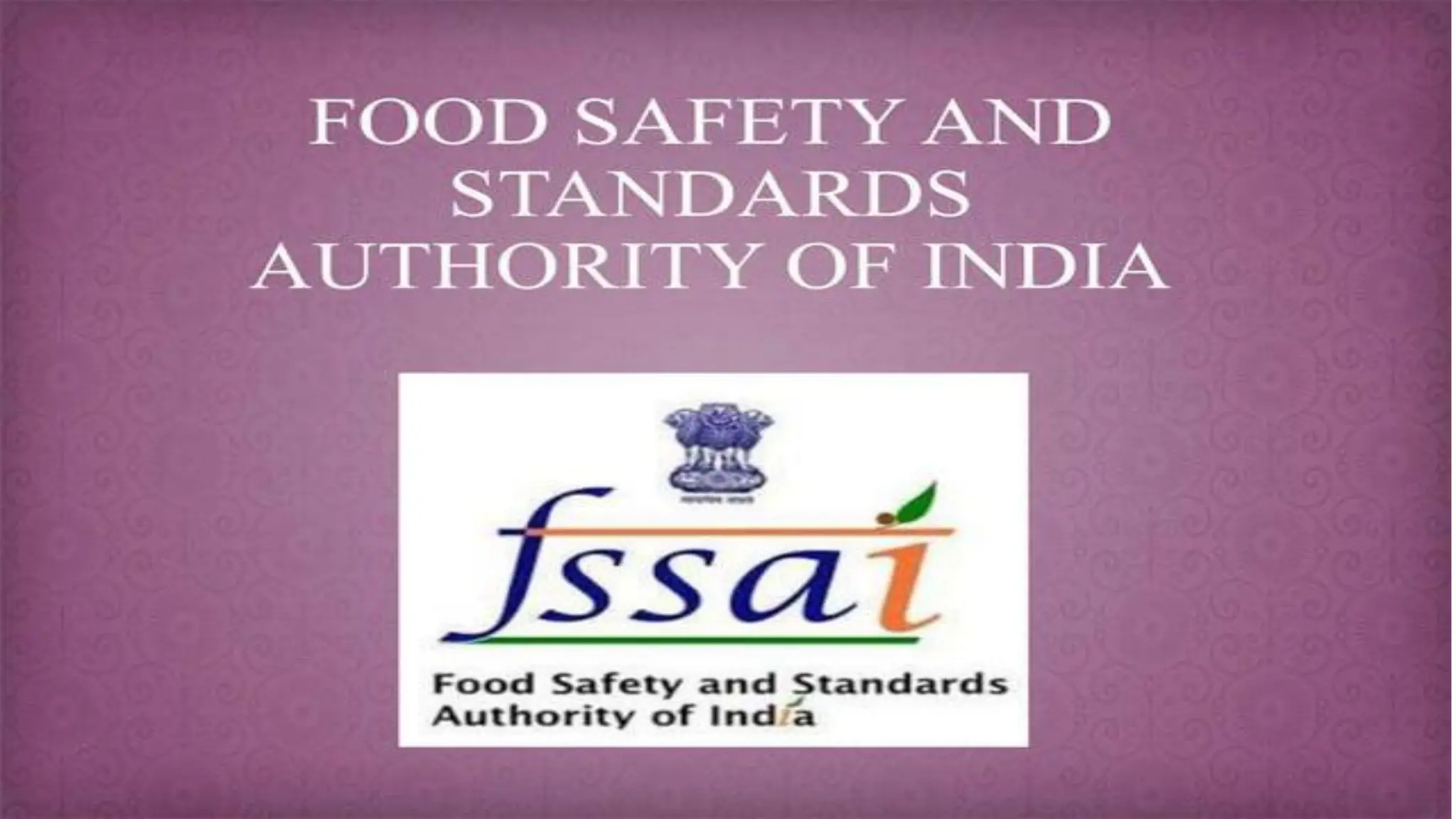 FSSAI act, Food safety act, Food safety and standards act 2006, Rules and regulations | PDF