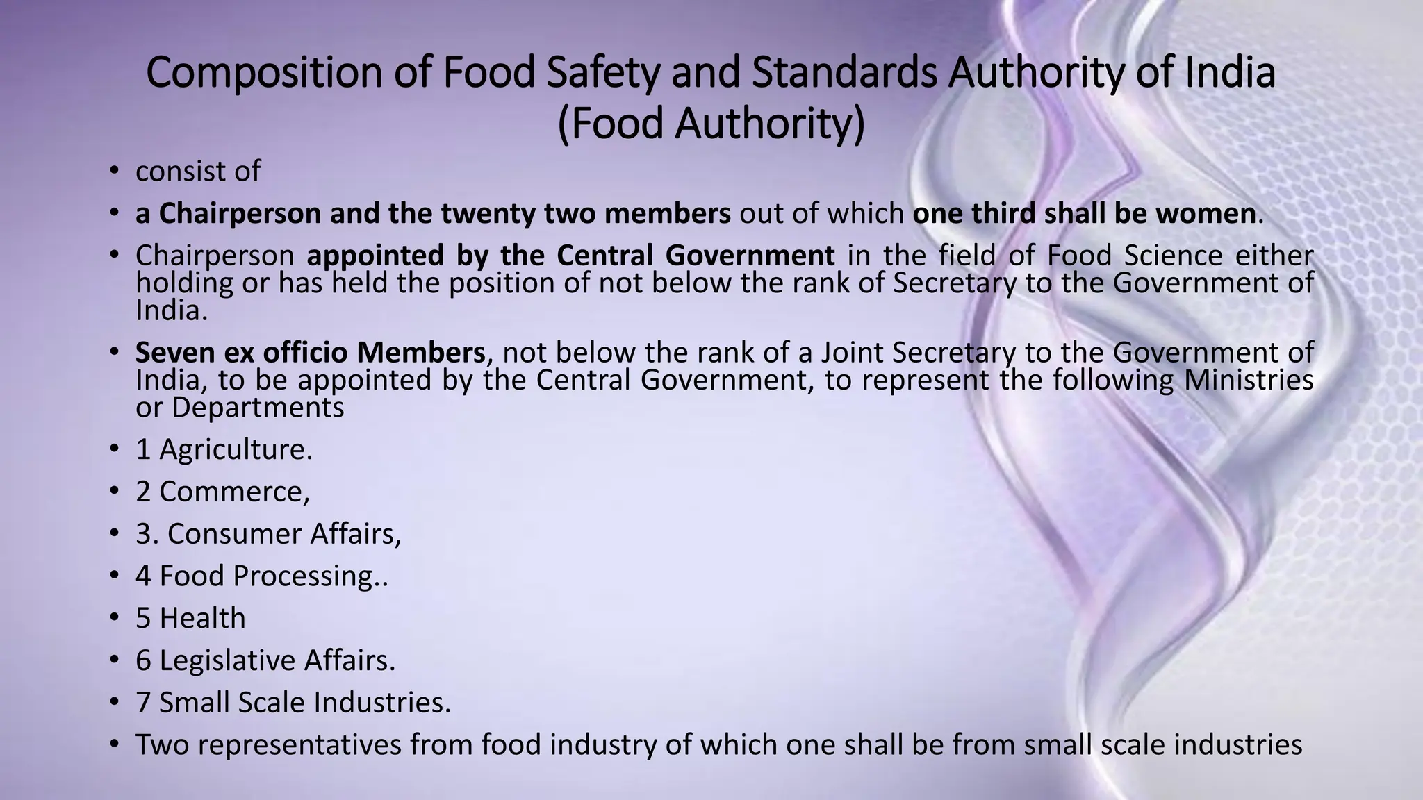 FSSAI act, Food safety act, Food safety and standards act 2006, Rules and regulations | PDF