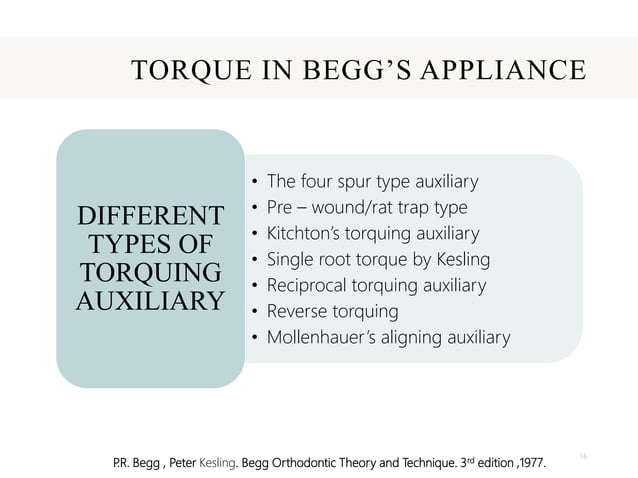 TORQUE IN ORTHODONTICS (short PPT) basic | PPTX