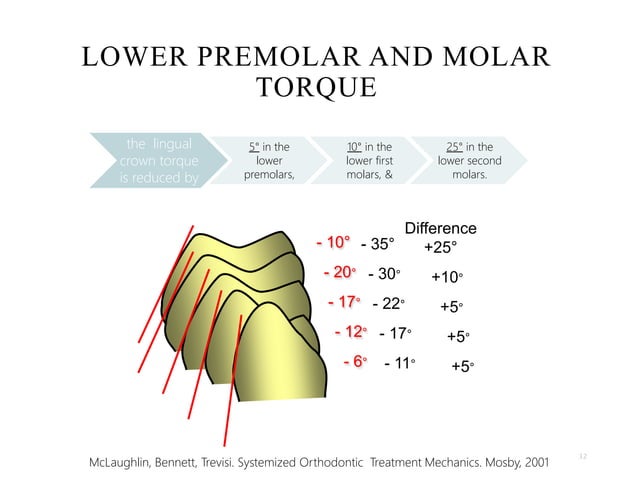 TORQUE IN ORTHODONTICS (short PPT) basic | PPTX