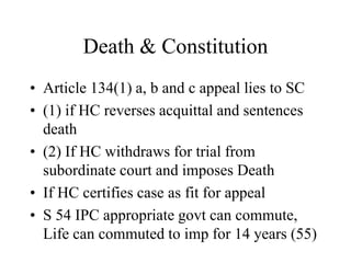 PUNISHMENTs in the IPC Indian Criminal law | PPT
