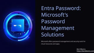 Securing Cloud Access with Microsoft Azure Active Directory Password Protection | PPTX