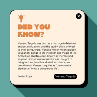 Ultra-Premium Veneno Tequila FAQs with Javier Loya | PDF