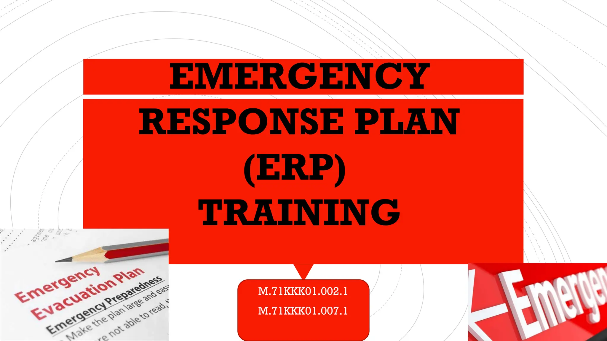 SISTEM TANGGAP DARURAT EMERGENCY RESPONSE PLAN | PPTX