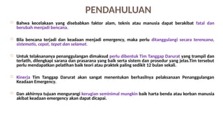 SISTEM TANGGAP DARURAT EMERGENCY RESPONSE PLAN | PPTX