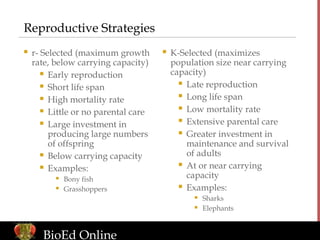 Population characteristics (Ecology) lecture | PPT