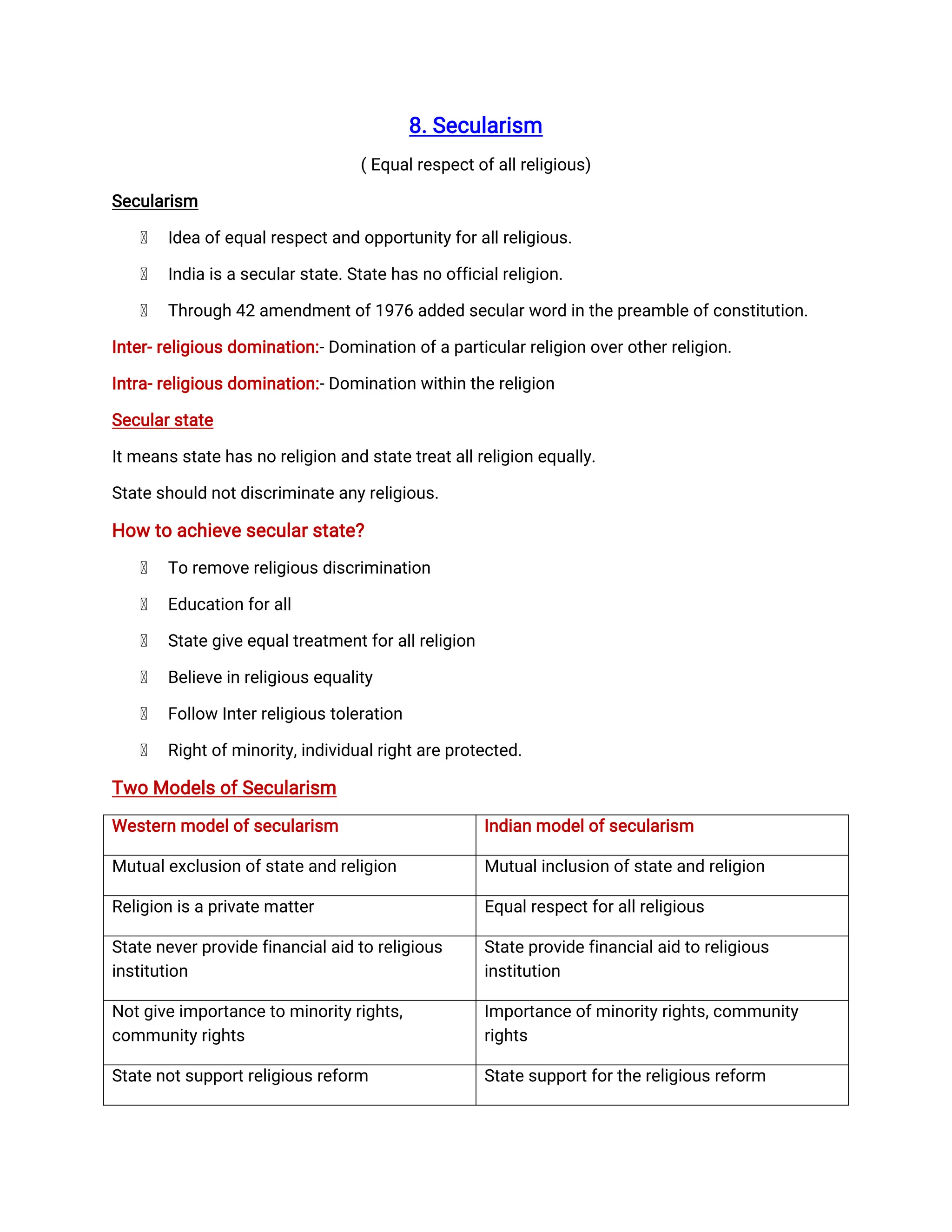 8. Secularism-+1 political science note.pdf