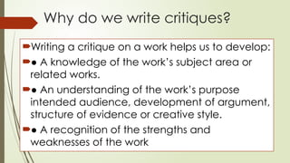 8. Writing a Critique in English for Academic and Professional Purposes ...