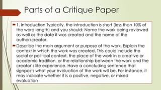 8. Writing a Critique in English for Academic and Professional Purposes ...