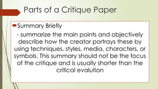 8. Writing a Critique in English for Academic and Professional Purposes ...