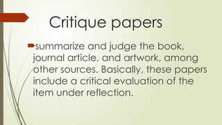 8. Writing a Critique in English for Academic and Professional Purposes ...