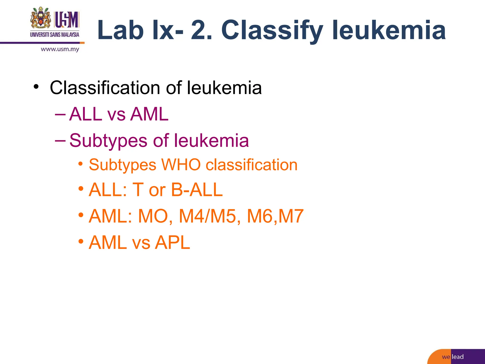 8. Acute leukaemia (Diagnostic approach) | PPTX