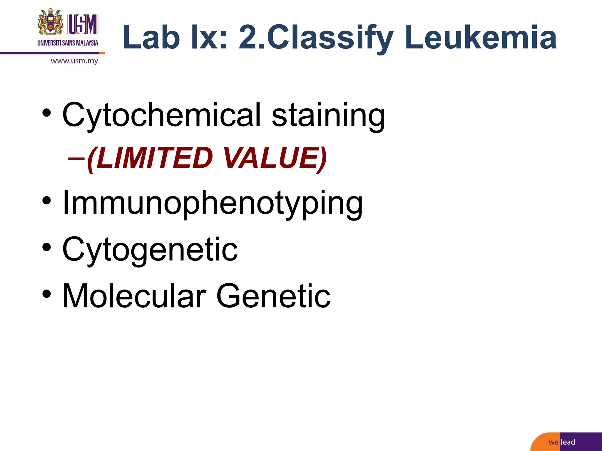 8. Acute leukaemia (Diagnostic approach) | PPTX