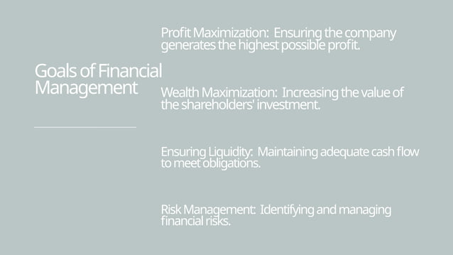 Financial Management and its goal and function | PPTX