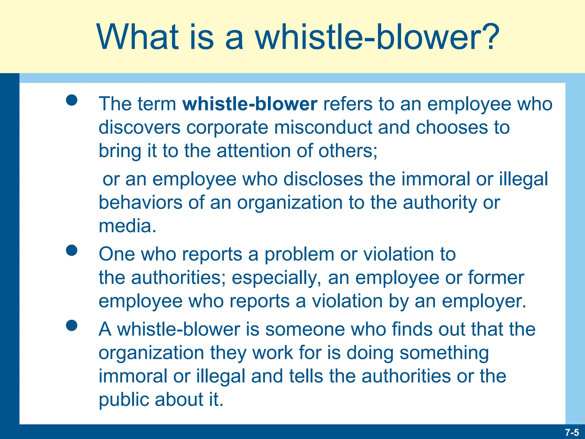 8.2 Whistle-blowing and Employee Protection.ppt