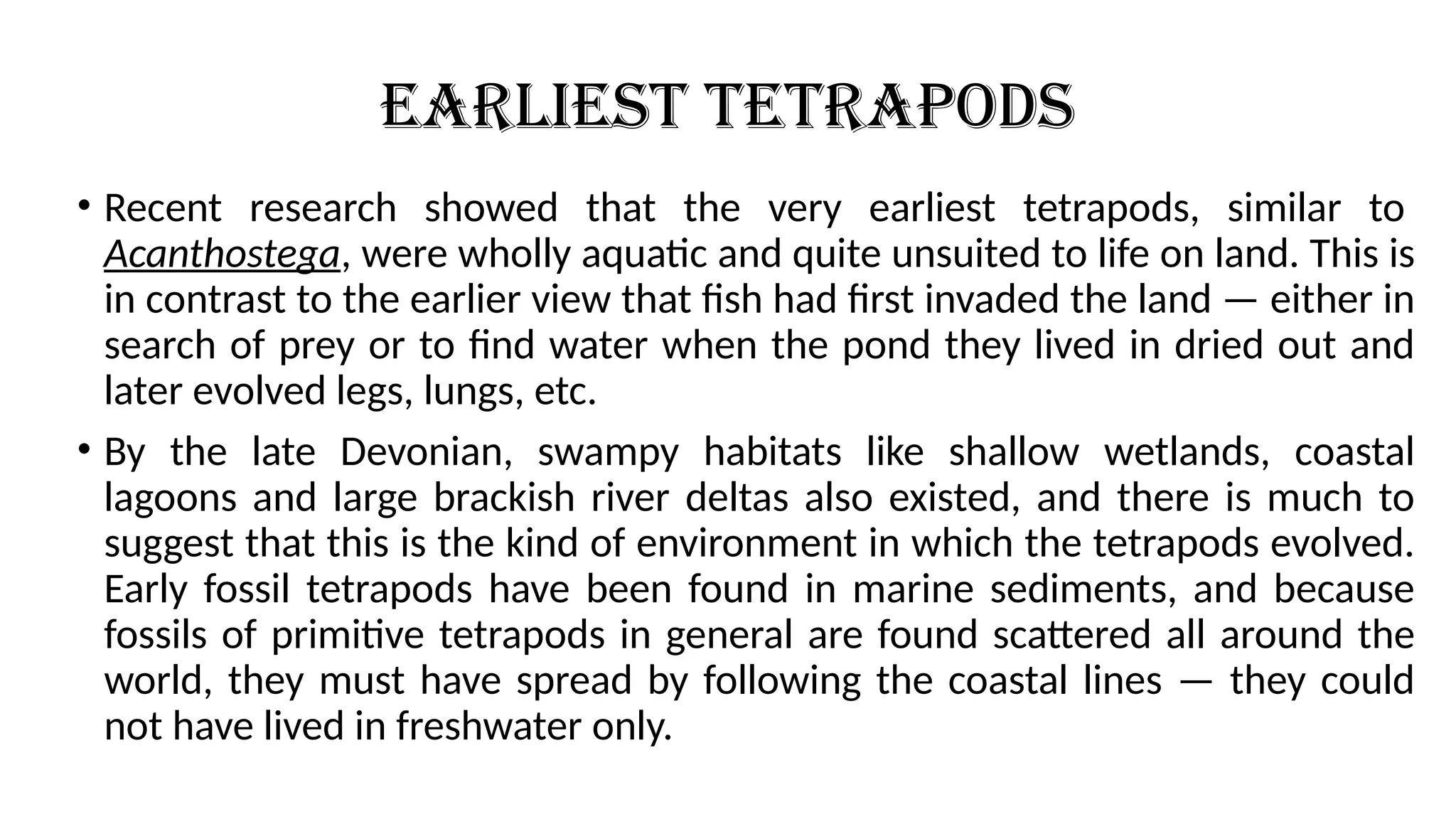 8. Origin and characteristics of tetrapods.pptx