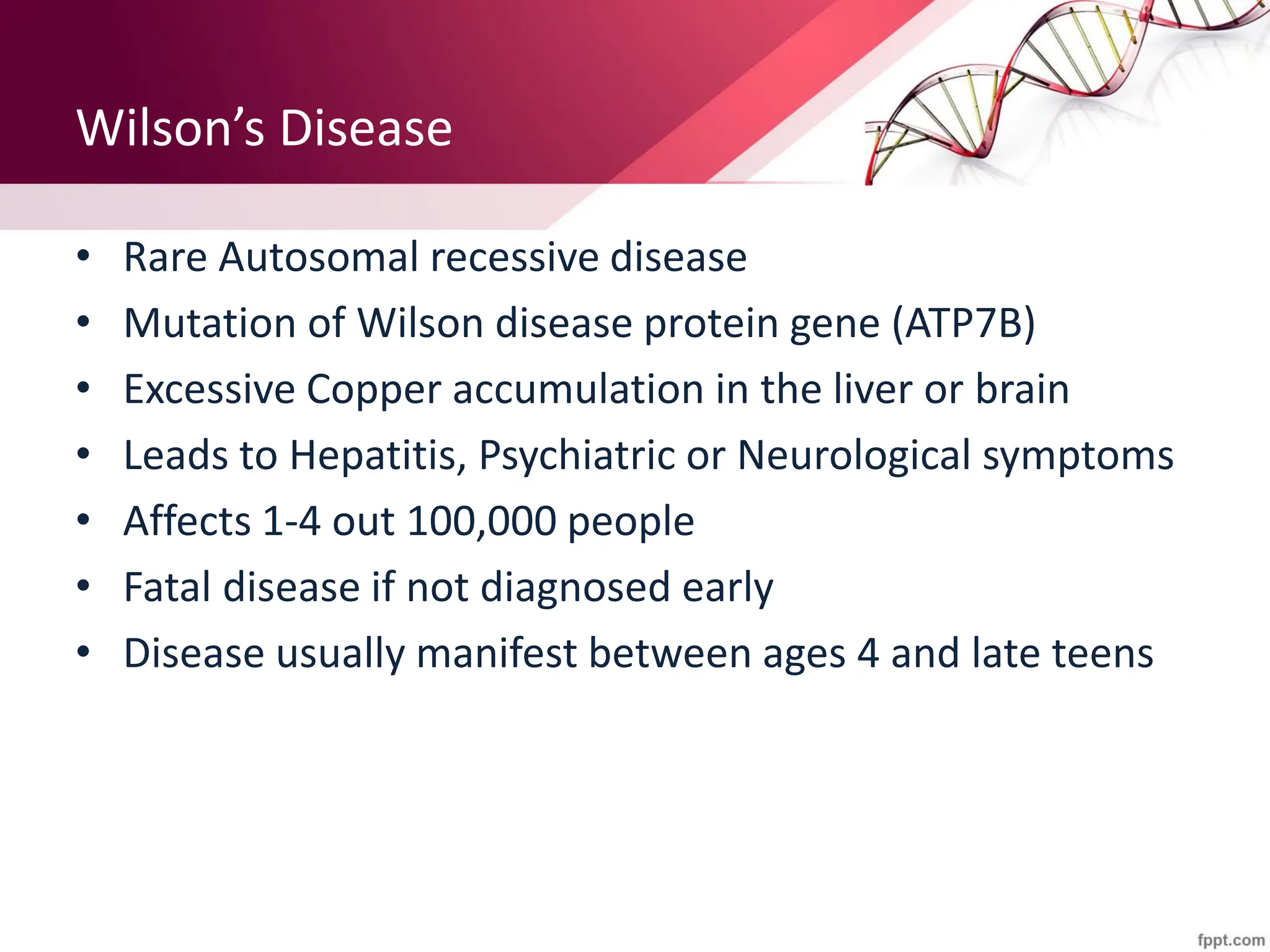 Wilson Disease - pathology, signs and symptoms | PPT