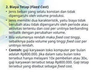 PERHITUNGAN Harga Pokok Produksi dan Break Event Point | PPTX
