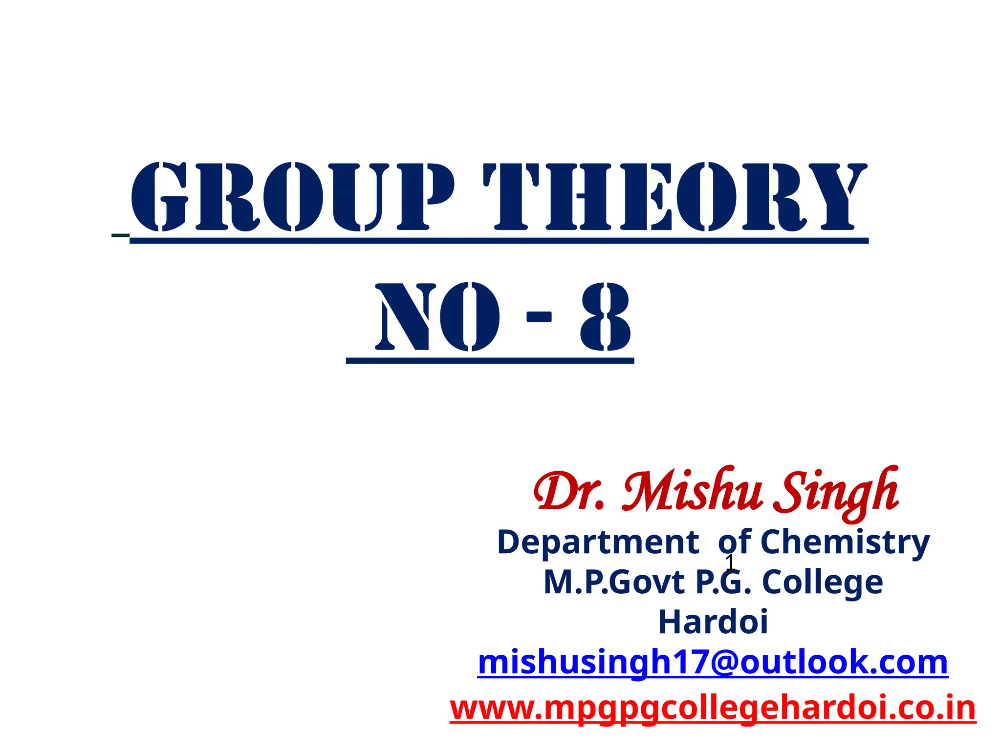 8. POINT GROUPS (PART ONE) Sn, Cnv, Cnh and Cn POINT GROUPS.pptx