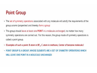 8. POINT GROUPS (PART ONE) Sn, Cnv, Cnh and Cn POINT GROUPS.pptx