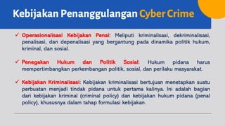 Etika Profesi TI - 8 Kebijakan Hukum Cyber Crime | PDF