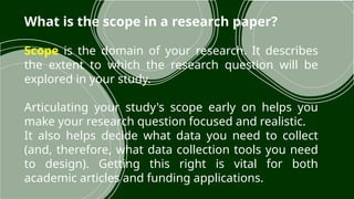 Proper Writing SCOPE AND DELIMITATION.pptx | Education